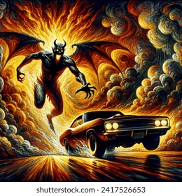 1950 Chevrolet Rat Rod Truck Devil AI-generated image 2457326575 ...
