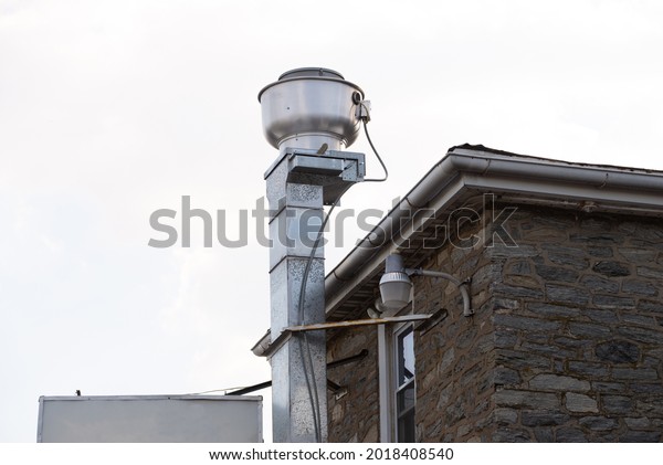 External Air Extraction Wall Pipe Building Stock Photo 2018408540 ...