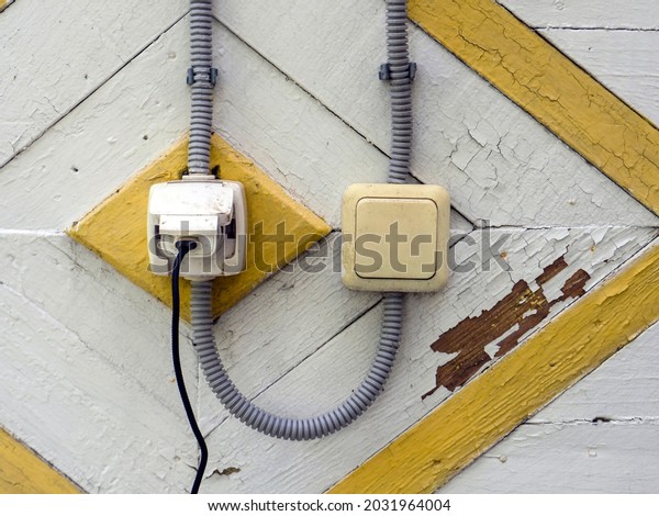 External Electrical Sockets Switches Stock Photo (Edit Now) 2031964004