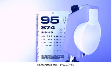Eye Chart Glare Testing Device On Stock Photo 1402607459 | Shutterstock
