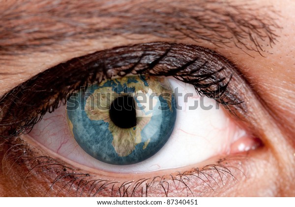 Eye Earth Inside Stock Photo (Edit Now) 87340451