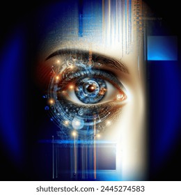 Left Eye Clear Vision Right Eye AI-generated image 2521241765 ...