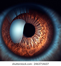 Photo Nuclear Explosion Inside Eyeball Sharp AI-generated image ...
