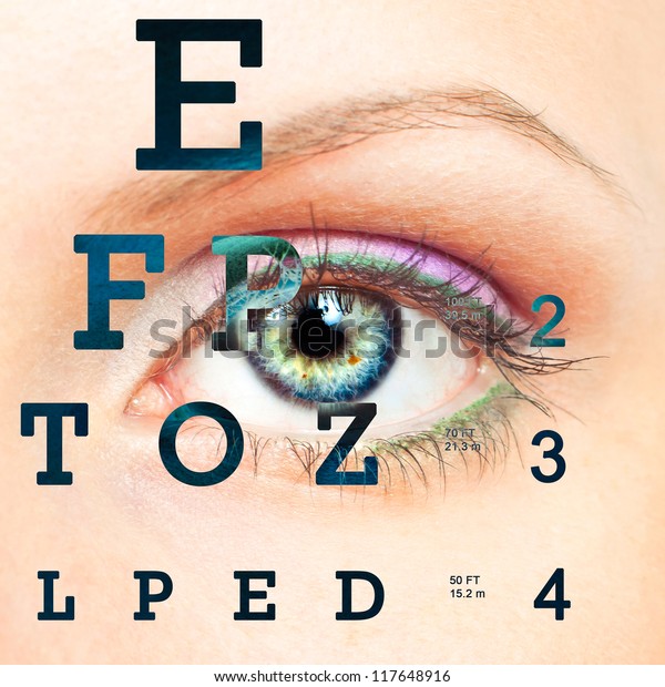 Eye Test Vision Chart Close Stock Photo 117648916 | Shutterstock
