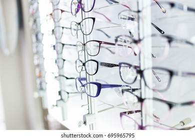 Eyeglasses Frames Optical Store Selective Focus Stock Photo 695965795 ...