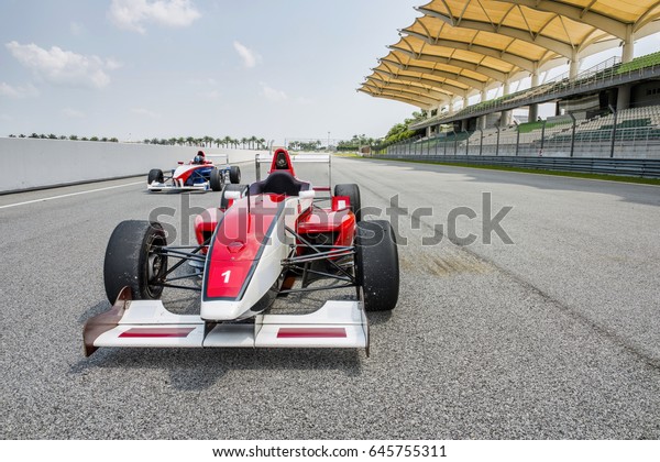 F1 Circuit F1 Car Empty Driver Stock Photo (Edit Now) 645755311