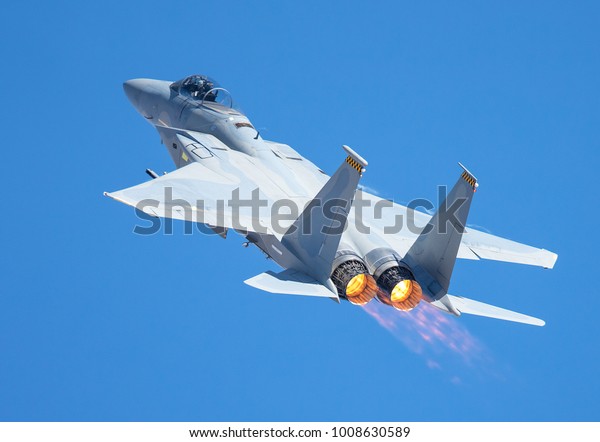 F15 Eagle Very Close View Afterburners Stock Photo 1008630589 ...