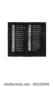 14,505 Fabric composition label Images, Stock Photos & Vectors ...