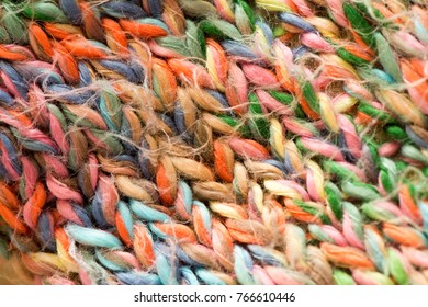 Fabric Texture Background Multicolored Braid Stock Photo 766610446 ...
