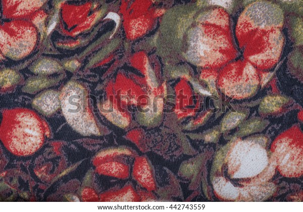 Fabric Texture Floral Pattern Stock Photo 442743559 | Shutterstock