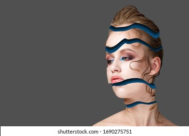 Face slice effect 236 รายการ ภาพ ภาพสต็อกและเวกเตอร์ | Shutterstock