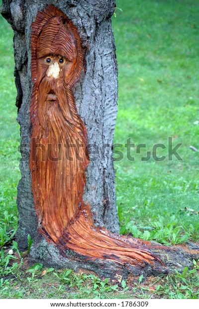 Face Tree Carving Stock Photo 1786309 | Shutterstock