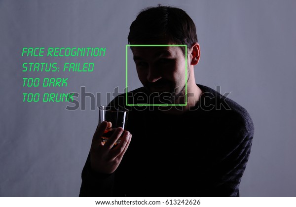 Facial Recognition Failed Biometric Verification Managed Stock Photo ...