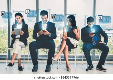 Facial Recognition Technology Scan Detect People Stock Photo 1845397966 ...
