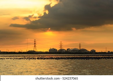 Factory Sunset Stock Photo 524237065 | Shutterstock
