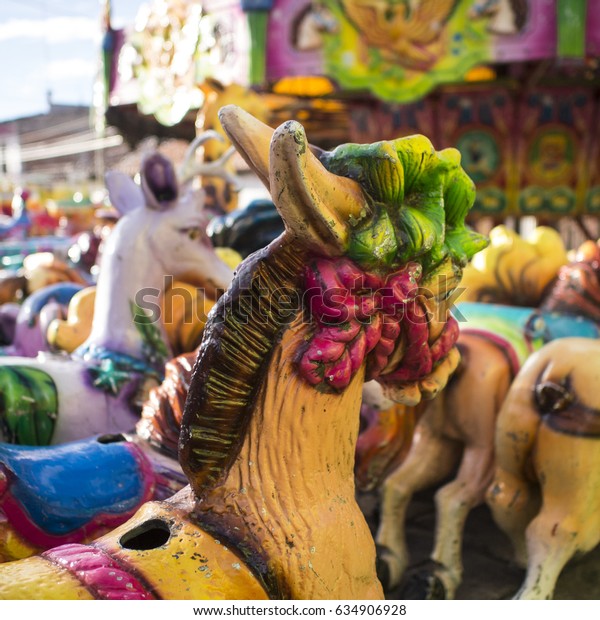 Fairgrounds Mexico Fairground Objects Found San Stock Photo 634906928 ...