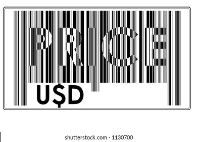Fake Bar Code Text Price Ud Stock Photo (Edit Now) 1130700