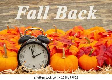 Fall Back Time Change Message Retro Stock Photo 1539699902 | Shutterstock