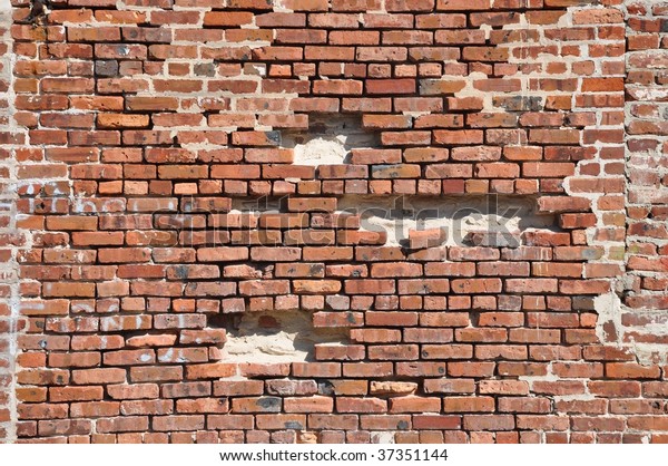 Falling Brick Wall Stock Photo (Edit Now) 37351144