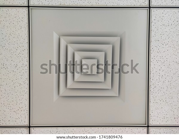 False Ceiling Tile Office Ceiling One Stock Photo (Edit Now) 1741809476