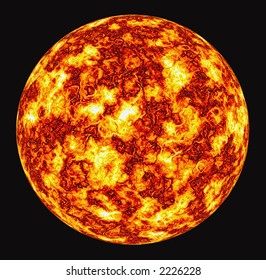 Fantastic Burning Exploding Sun Isolated On Stock Photo 2094940 ...