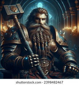 Dwarf Monk Standing Dark Alley His AI-generated image 2473763595 ...