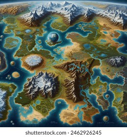 Anime Artistic Image Fantasy World Map AI-generated image 2462980109 ...