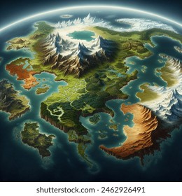 Anime Artistic Image Fantasy Old Map AI-generated image 2462932539 ...