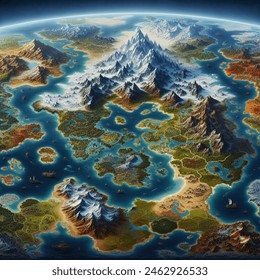 Anime Artistic Image Fantasy Old Map AI-generated image 2462932539 ...