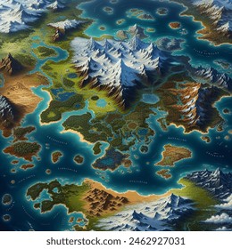Anime Artistic Image Fantasy World Map AI-generated image 2462987989 ...