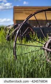 Farming Ranch Background Barn Rusty Farm Stock Photo 424576834 ...