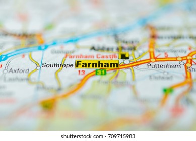Farnham On Map Stock Photo 709715983 | Shutterstock