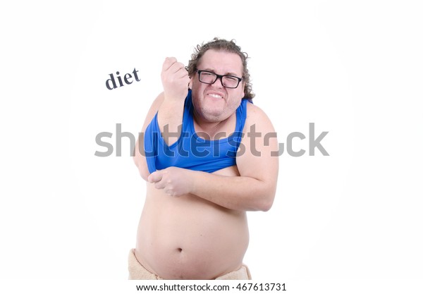 Fat Guy Problems Being Overweight Stock Photo 467613731 | Shutterstock