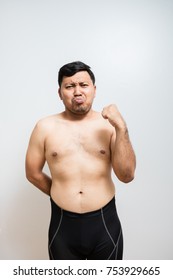 Fat Man Doing Exercise Posture 스톡 사진 753929665 | Shutterstock