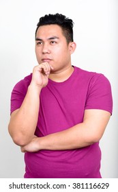 Fat Man Thinking Stock Photo 381116629 | Shutterstock