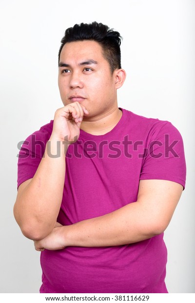 Fat Man Thinking Stock Photo 381116629 | Shutterstock