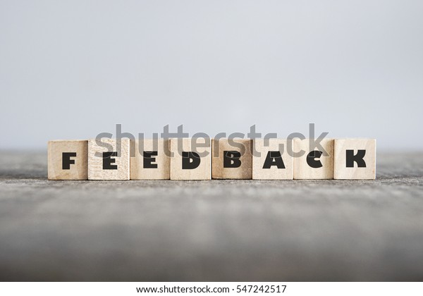 Feedback Word Made Building Blocks Stock Photo 547242517 | Shutterstock