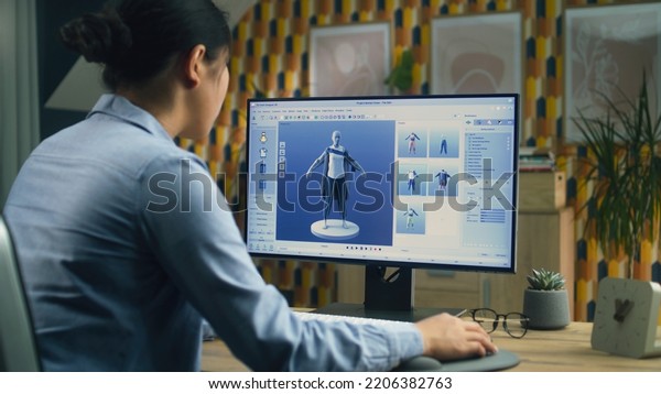 Female 3d Designer Having Remote Work Stock Photo 2206382763 | Shutterstock Female 3d Designer Having Remote Work Stock Photo 2206382763 | Shutterstock