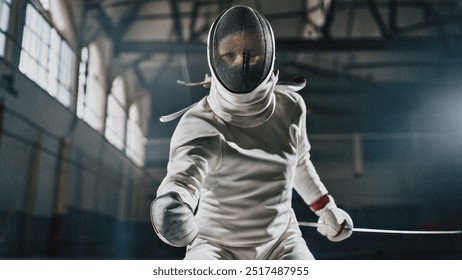 Extreme Closeup On Fencer Wearing Fending AI-generated image 2541021785 ...