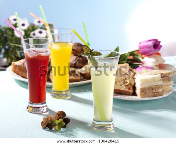 Festive Table Refreshments Snacks Veranda Party Stock Photo (Edit Now ...
