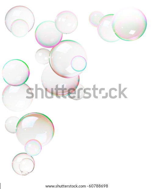 Few Bubbles Made Soap Frame Isolated Stock Photo 60788698 | Shutterstock