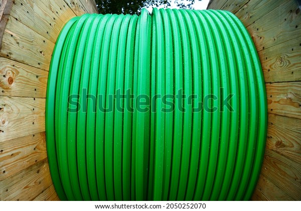 Fiber Optic Cable Roll Digital Broadband Stock Photo 2050252070 ...
