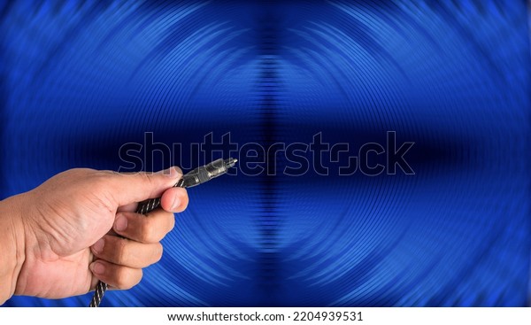 Fiber Optic Cable System Workers Hand Stock Photo 2204939531 | Shutterstock