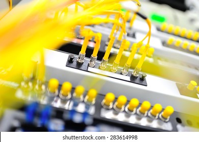 Fiber Optic Servers Technology Data Center Stock Photo 283614998 ...