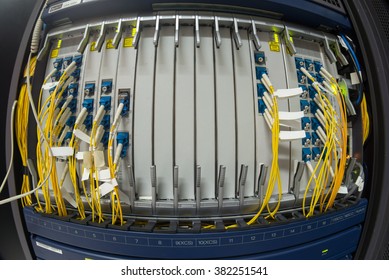 Fiber Optic Servers Technology Data Center Stock Photo 382251541 ...