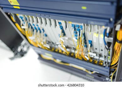 Optical Fiber Card Equipment Background Telecommunications Stock Photo ...