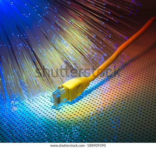 Fiber Optical Network Cable Stock Photo (Edit Now) 188909390