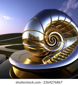 Fibonacci Sequence Inspired Hyper-realistic Snail Shell-shaped AI ...