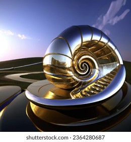 Fibonacci Sequence Inspired Hyper-realistic Snail Shell-shaped AI ...