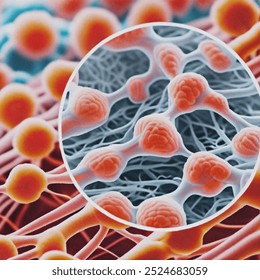 Microscope Image Showing Immune Cells Such AI-generated image ...